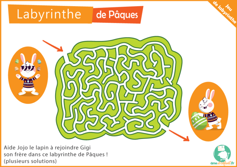 Le labyrinthe des Oeufs de Pâques