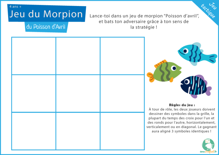 Jeux de morpion à imprimer