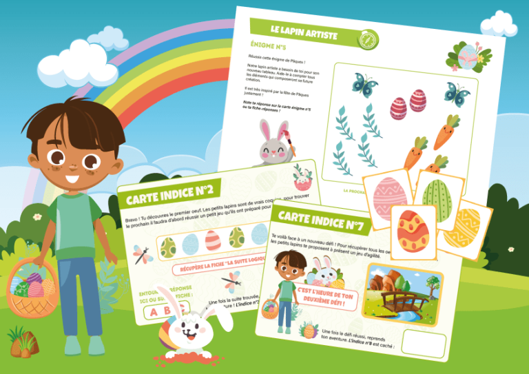 La Chasse au Trésor des Oeufs de Pâques à Imprimer